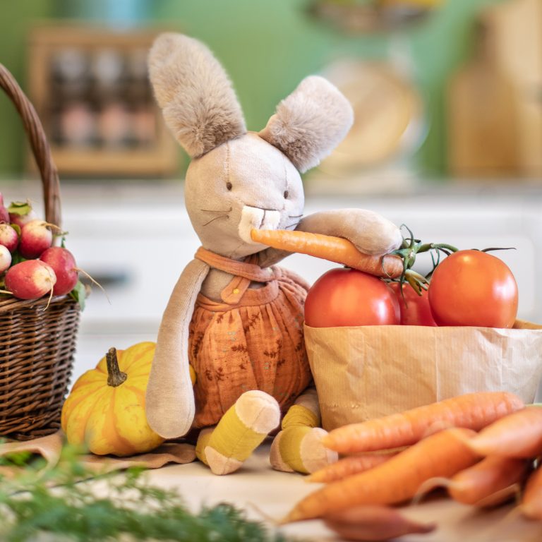 Plisani mekani zeka, rose- Trois Petits Lapins - Smart Kids Market